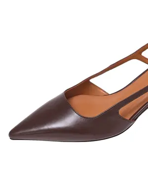 Maje Leather Slingback Pumps