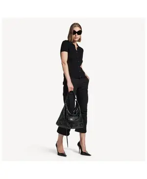 Balenciaga Le City Hobo Bag Medium - Black