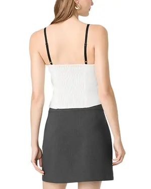 French Connection Azra Lace Trim Camisole - Porcelain Multi