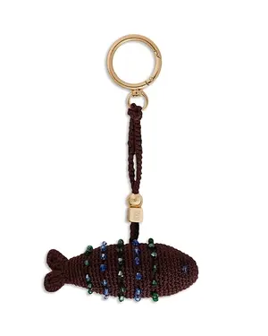 Sandro Nemo Crochet Keyring - Brown