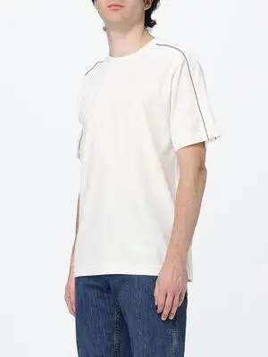 Burberry Short-sleeved Pure Cotton T-shirt With Crew Neck - Ivory