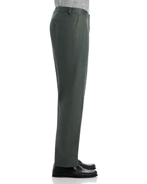 Vince Wool, Silk & Linen Melange Regular Fit Suit Pants