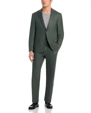 Vince Wool, Silk & Linen Melange Regular Fit Suit Jacket