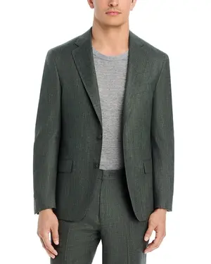 Vince Wool, Silk & Linen Melange Regular Fit Suit Jacket