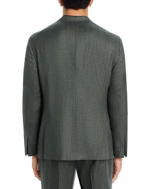 Vince Wool, Silk & Linen Melange Regular Fit Suit Jacket