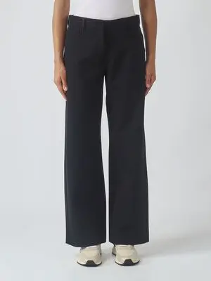 Max Mara Gela Wide-leg Cotton-blend Trousers - Black