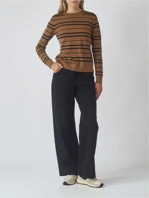 Max Mara Gela Wide-leg Cotton-blend Trousers - Black