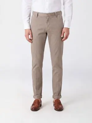 DONDUP Dondup Gaubert Slim Fit Velvet Chino Trousers Grey