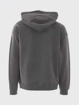 Y3 Relaxed Fit Cotton Hoodie With Contrast Logo