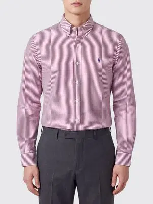 Polo Ralph Lauren Polo Ralph Lauren Striped Stretch Cotton Shirt With Embroidered Pony Logo Red