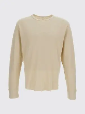 SUNFLOWER Long-sleeved Cotton T-shirt With Crew Neck - Beige