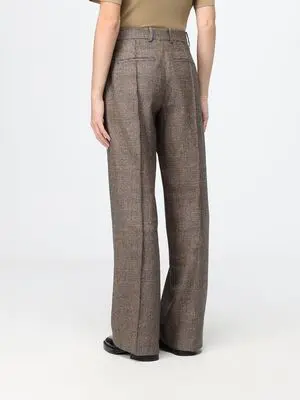 Burberry Plaid Wide Leg Trousers
