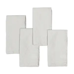 HUDSON PARK COLLECTION Linen Dinner Napkins, Set Of 4 - Medium Grey