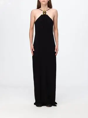 Cult Gaia Halter Neck Maxi Dress With Gold Hardware