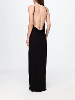Cult Gaia Halter Neck Maxi Dress With Gold Hardware