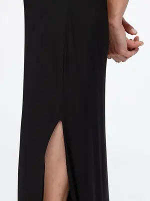 Cult Gaia Halter Neck Maxi Dress With Gold Hardware