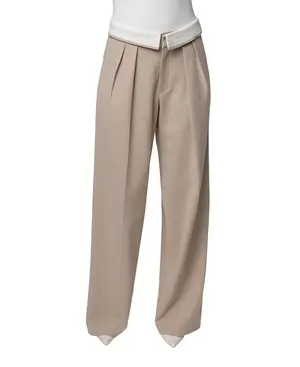 JLUXLABEL Command Pleat Wide-leg Trousers