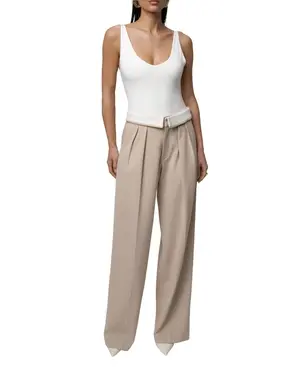 JLUXLABEL Command Pleat Wide-leg Trousers