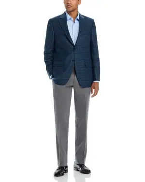 Peter Millar Flynn Classic Fit Wool Plaid Sport Coat - Green