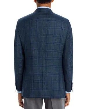Peter Millar Flynn Classic Fit Wool Plaid Sport Coat - Green