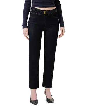 Citizens Of Humanity Caia High Rise Straight Jeans - Inky Rinse