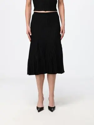 Elisabetta Franchi Ribbed Knit Midi Skirt