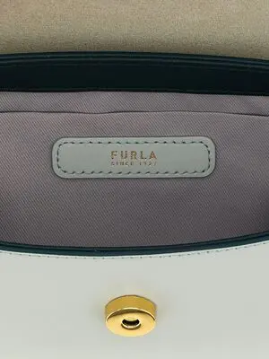 Furla Leather Handbag With Shoulder Strap - Green