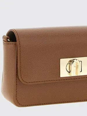 Furla Crossbody Bag With Turn Lock Clasp - Brown