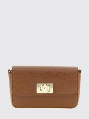 Furla Crossbody Bag With Turn Lock Clasp - Brown