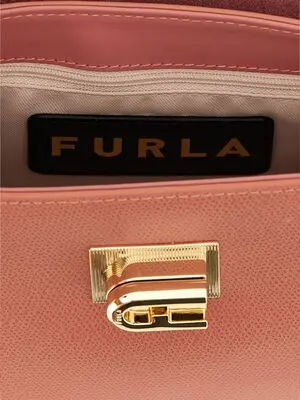 Furla 1927 Mini Grained Leather Top Handle Bag - Pink