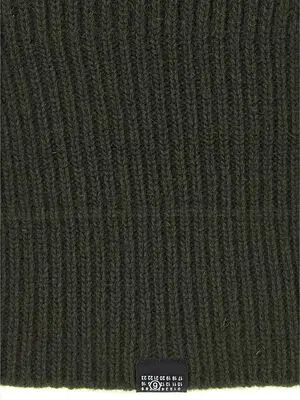 MAISON MARGIELA Ribbed Wool-blend Balaclava - Green