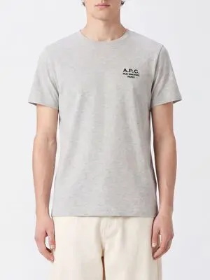 A.p.c. Slim Fit Cotton T-shirt With Contrast Logo - Black
