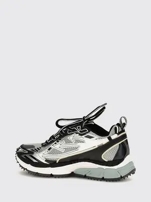 Off-White Be Right Back" Leather And Mesh Low-top Sneakers - Black