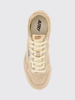 AUTRY Windspin Low-top Sneakers In Pony-effect Leather - Ivory