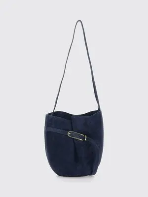 LIFFNER Suede Calfskin Bucket Bag - Blue