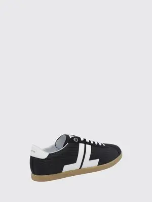 LANVIN Glen Quilted Monogram Nylon Sneakers With Leather Details - Black