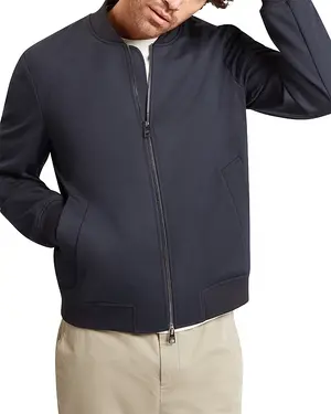 Ted Baker London Reznor Jersey Bomber Jacket - Navy