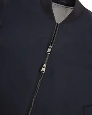Ted Baker London Reznor Jersey Bomber Jacket - Navy