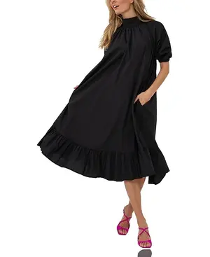 MARIELLE STOKKELAAR Maeve Midi Dress - Black