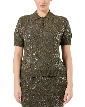 Marina Rinaldi Mrnpanno Polo Top - Kaki