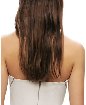 NOCTURNE Strapless Lace-up Bustier