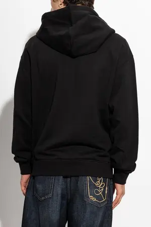 Dolce & Gabbana Zip-up Hoodie With Embossed Logo Patch