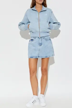 ADIDAS ORIGINALS Embroidered Logo Denim Jacket