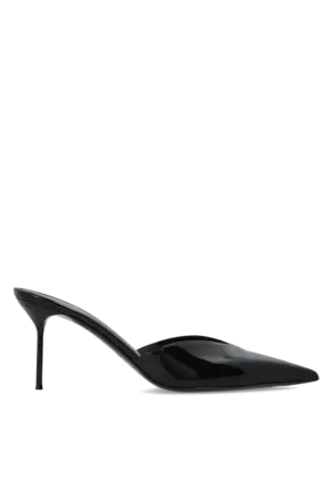 Paris Texas Lidia 70' Heeled Mules - Black