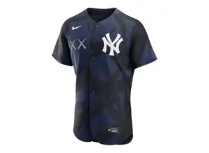 KAWS Nike Mlb Authentic New York Yankees Jersey - Black/blue