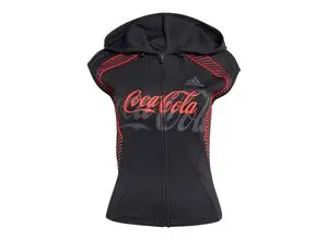 Adidas X Cocacola Slouchy Gfx Hooded Top - Black