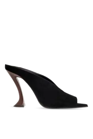 LANVIN Suede Heeled Mules