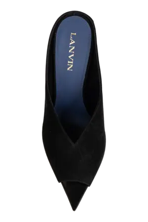 LANVIN Suede Heeled Mules