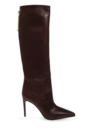 Dsquared2 Leather Heeled Boots - Brown