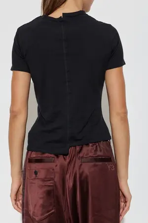 Y3 Asymmetrical Cut T-shirt